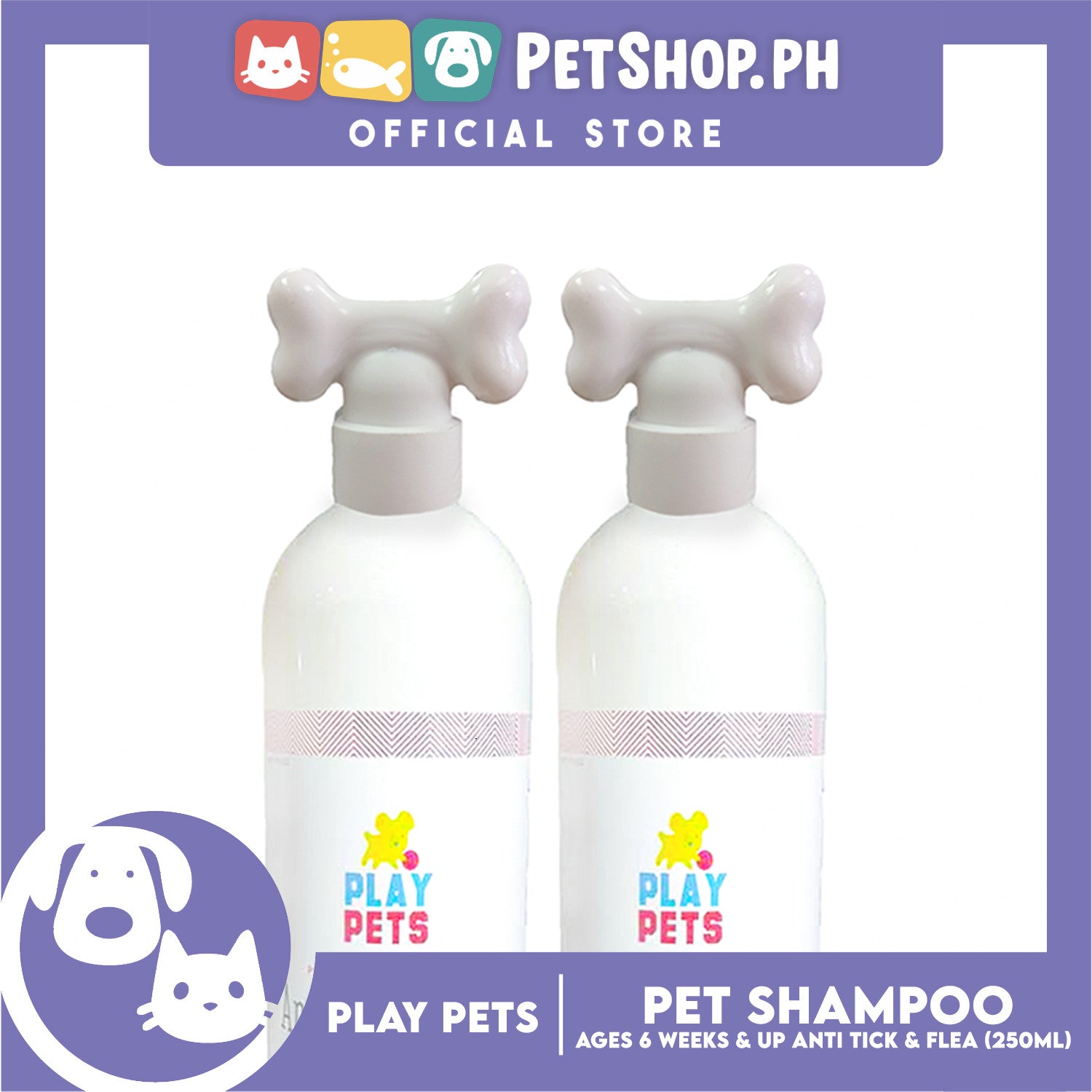 Play Pets Shampoo and Conditioner 250ml For All Types Of Dogs And Cats ...